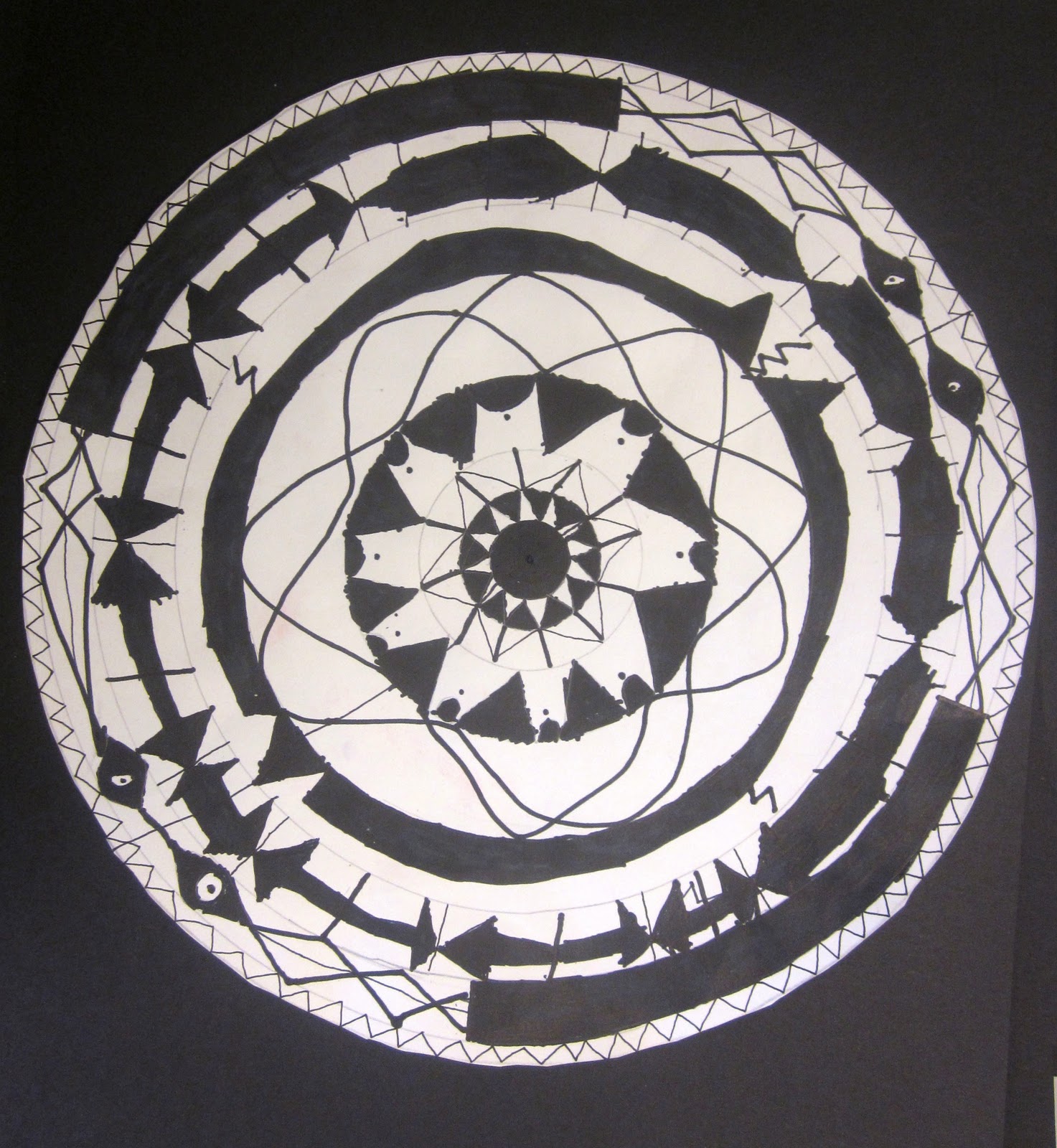 Art is Basic-- Art Teacher Blog: Radial Design-- 3rd/4th Grade