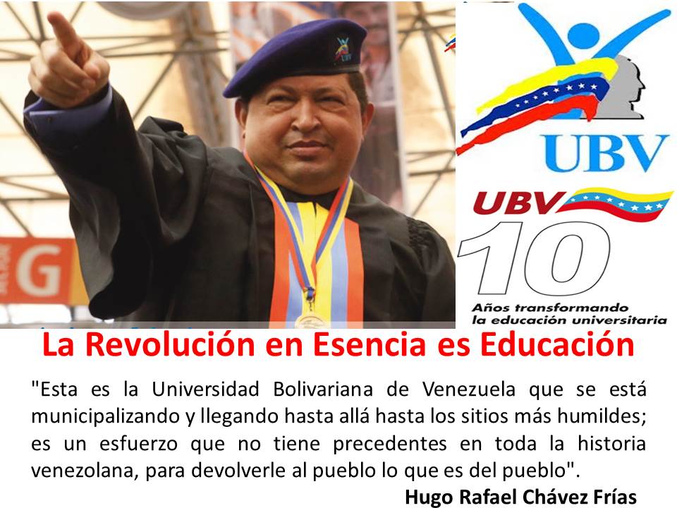 Cuatro F UBV: UBV Resalta ideales Bolivarianos en formación de sus ...