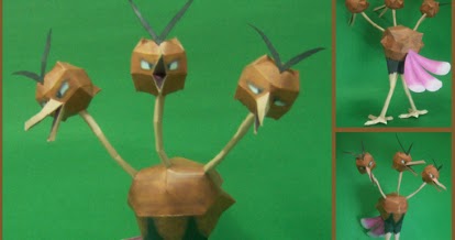 PaperPokés - Pokémon Papercraft: DODRIO