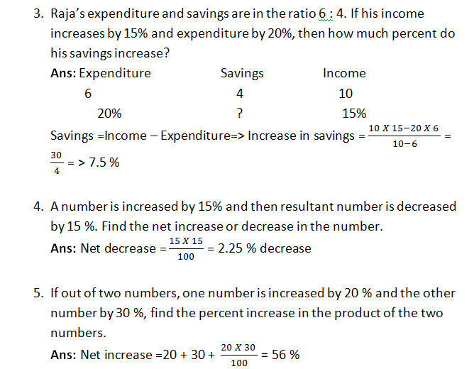 Aptitude Guide: PERCENTAGE