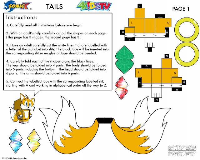 Mais Pior de Bom: CUBE & CRAFT - Tails (Sonic x)