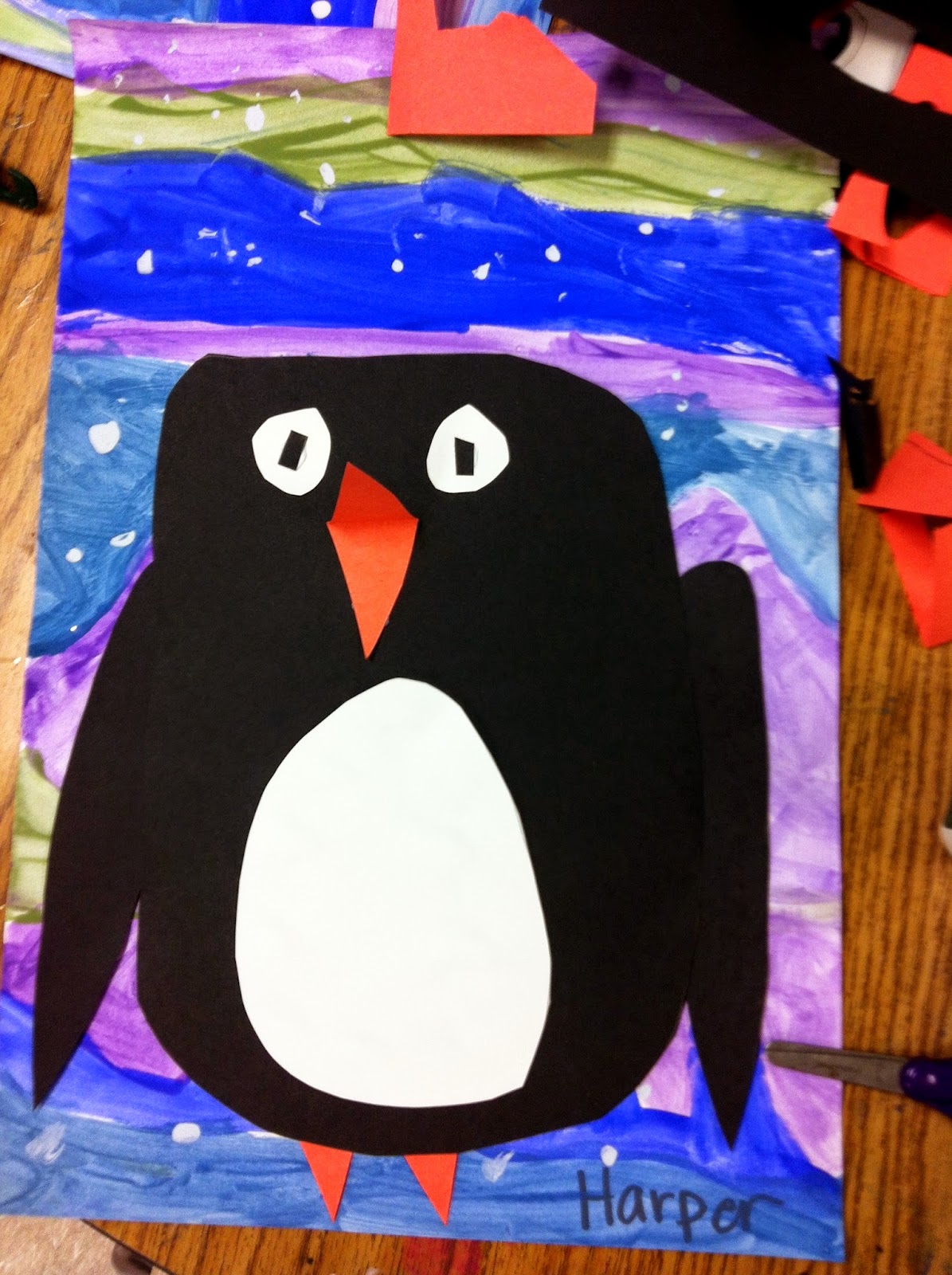 ChumleyScobey Art Room: Penguins in Antarctica