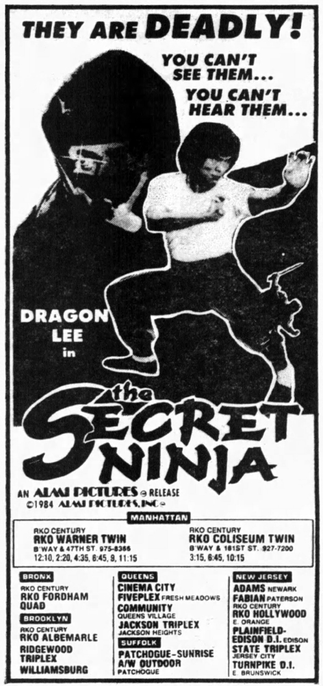 TEMPLE OF SCHLOCK: Movie Ads of the Week: Dragon Lee in New York!