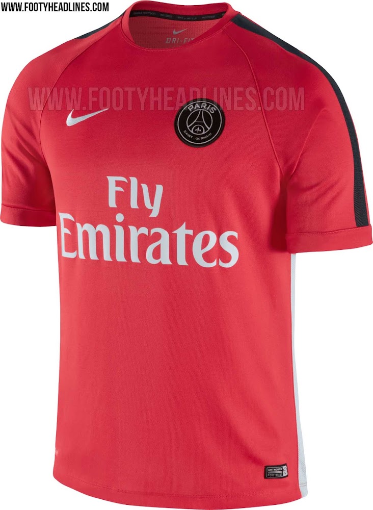 Paris Saint-Germain 2015 Pre-Match and Training Shirts Unveiled - Footy ...