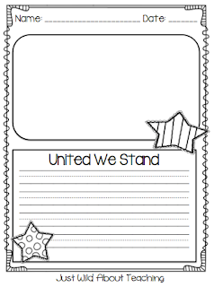 Just Wild About Teaching: United We Stand - A Patriotic Craftivity!