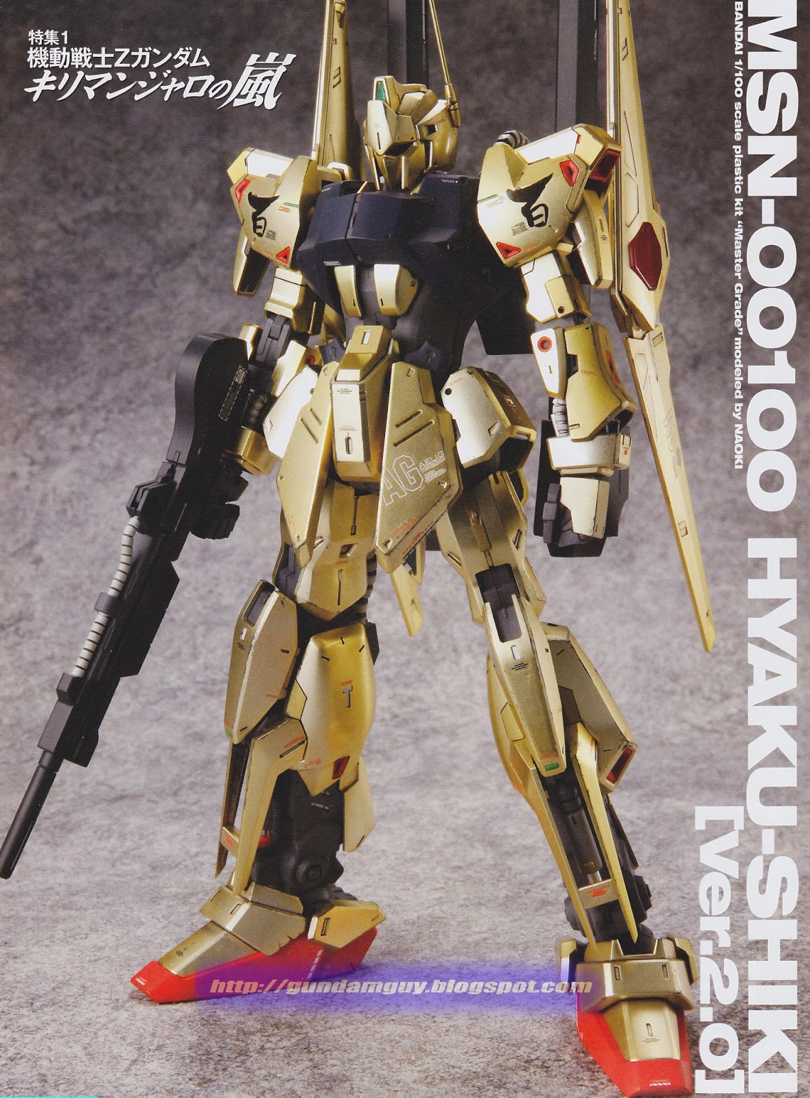 GUNDAM GUY: MG 1/100 Hyaku Shiki Ver 2.0 - Painted Build