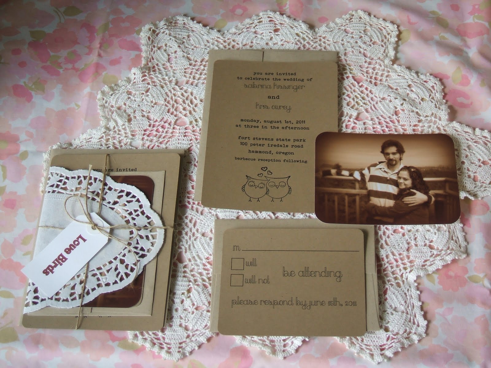 The Bronze Butterfly: {crafts} wedding invitations...