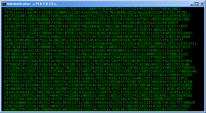 Membuat MATRIX dari CMD atau Batch File - Naughticle Reborn