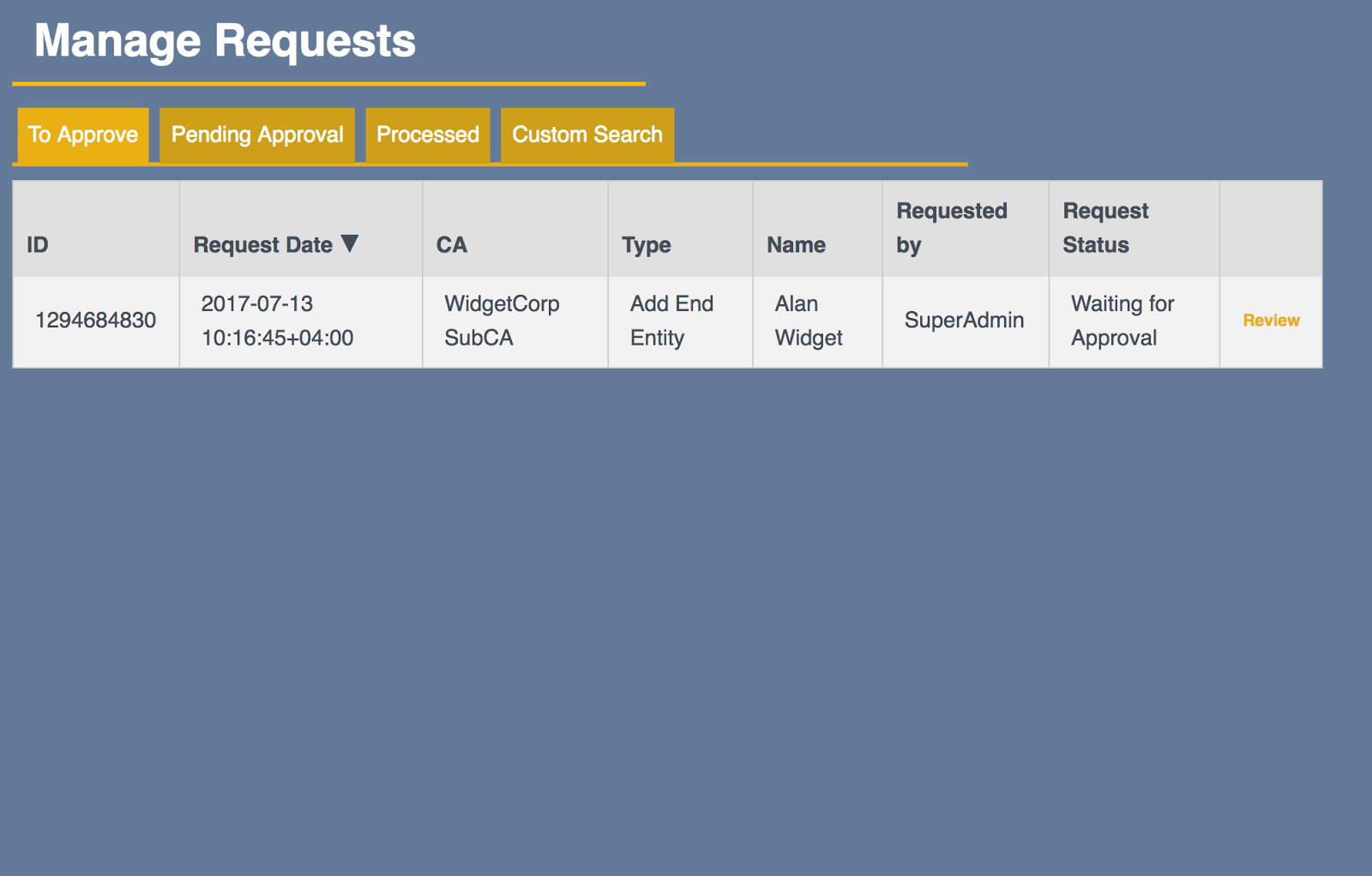 EJBCA - Open Source Enterprise PKI: Introducing the EJBCA RA, Part 2.2 ...