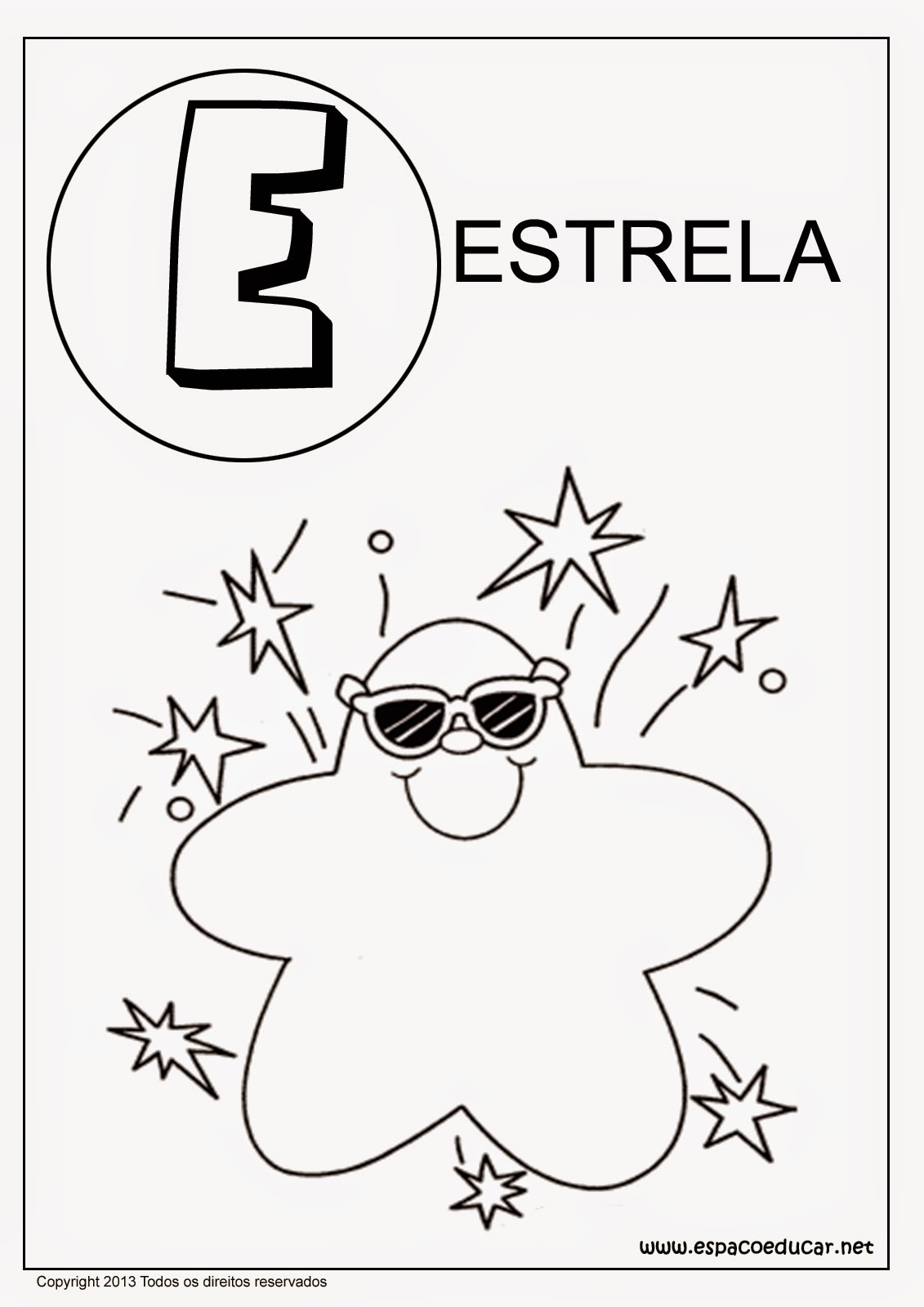 Alfabeto de colorir - Alfabeto para colorir, pintar, imprimir ou fazer ...