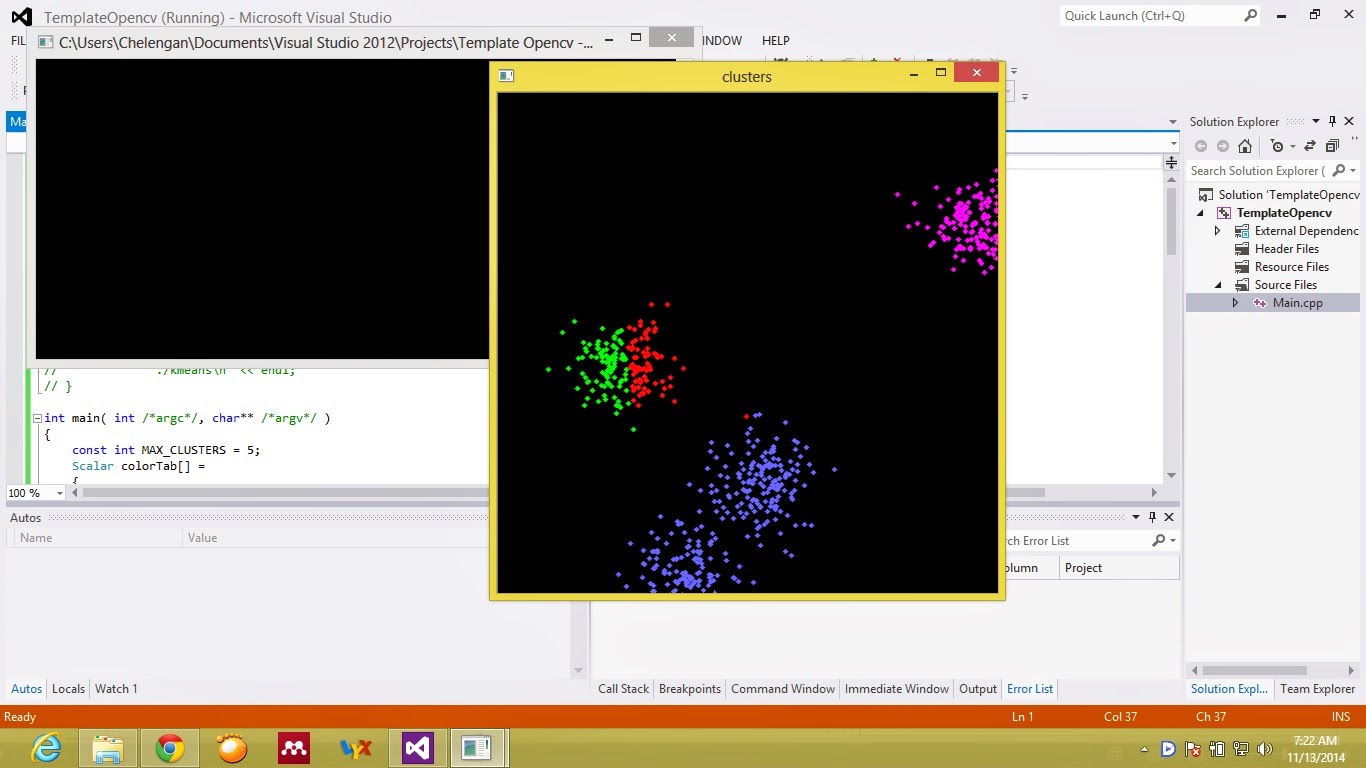 TEGAR PALYUS FIQAR: Cluster Menggunakan metode K-means dengan opencv