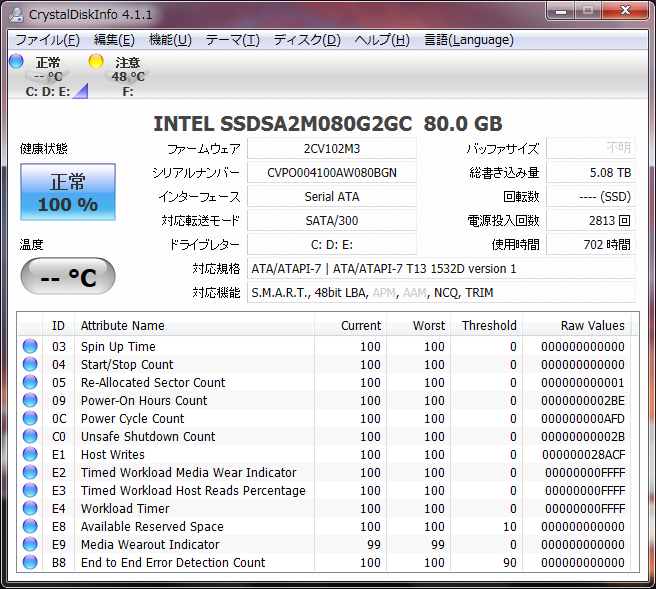 Intel SSDのE2/E3/E4