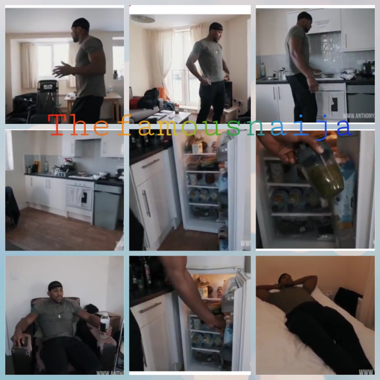 Anthony Joshua's House, Home: Sitting Room, Kitchen, Fridge, Bedroom ...