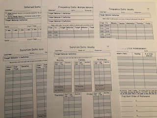 Autism Tank: Classroom Set-Up: Data Collection