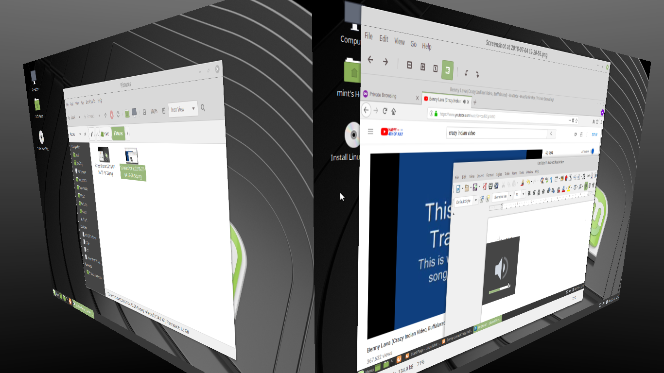 Das U-Blog by Prashanth: Review: Linux Mint 19 "Tara" MATE + Xfce + Cinnamon