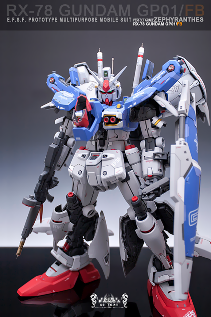 GUNDAM GUY: PG 1/60 Gundam GP01 FB Full Burnern - Customized Build