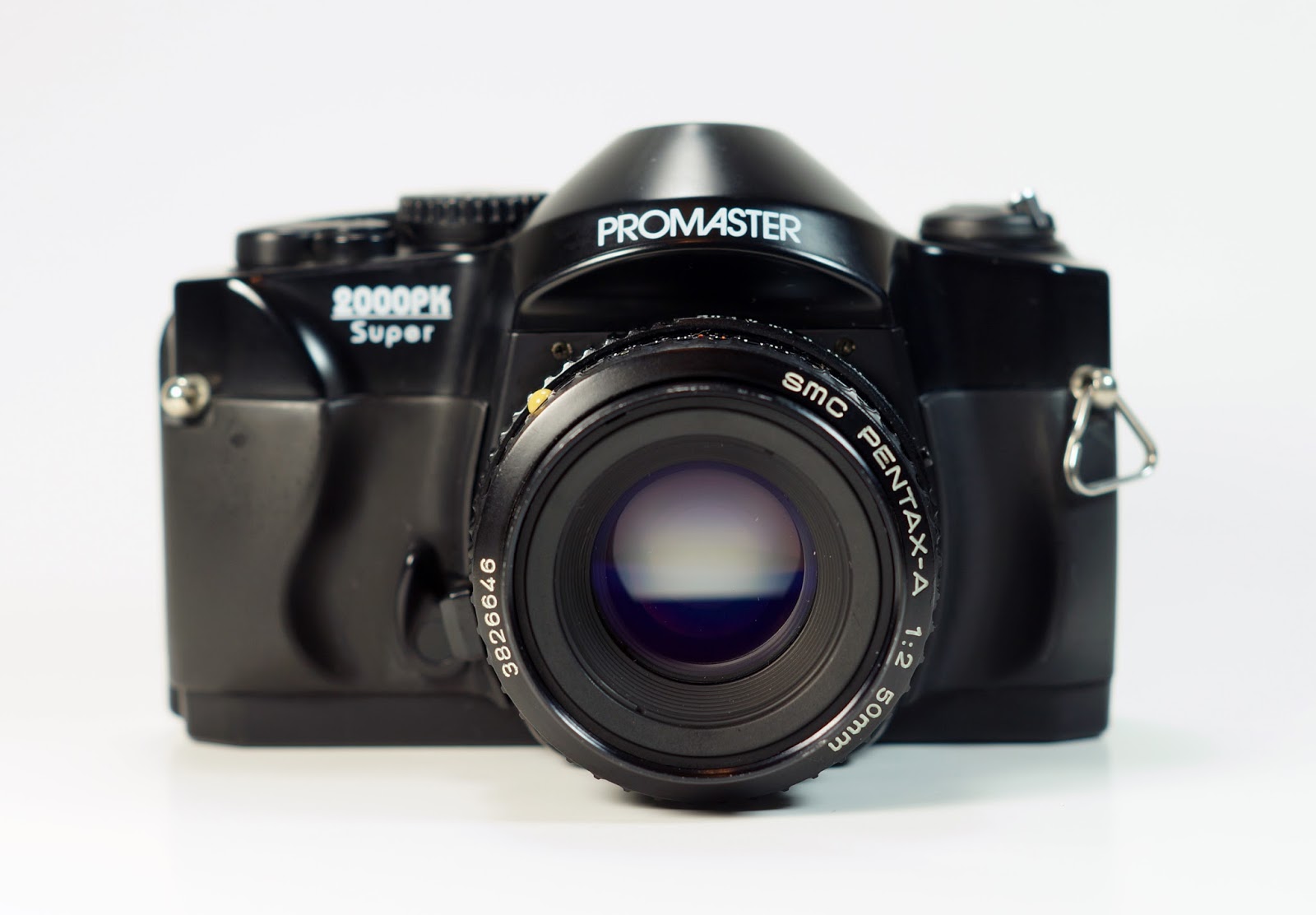 Promaster 2000pk Super Manual Film Camera with Pentax 50mm f/2 Lens ...