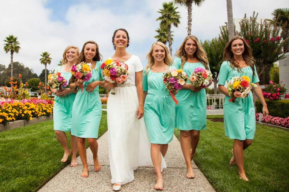 Flowers By Nikelle: Layton + Meredith: Colorful and Classy in California