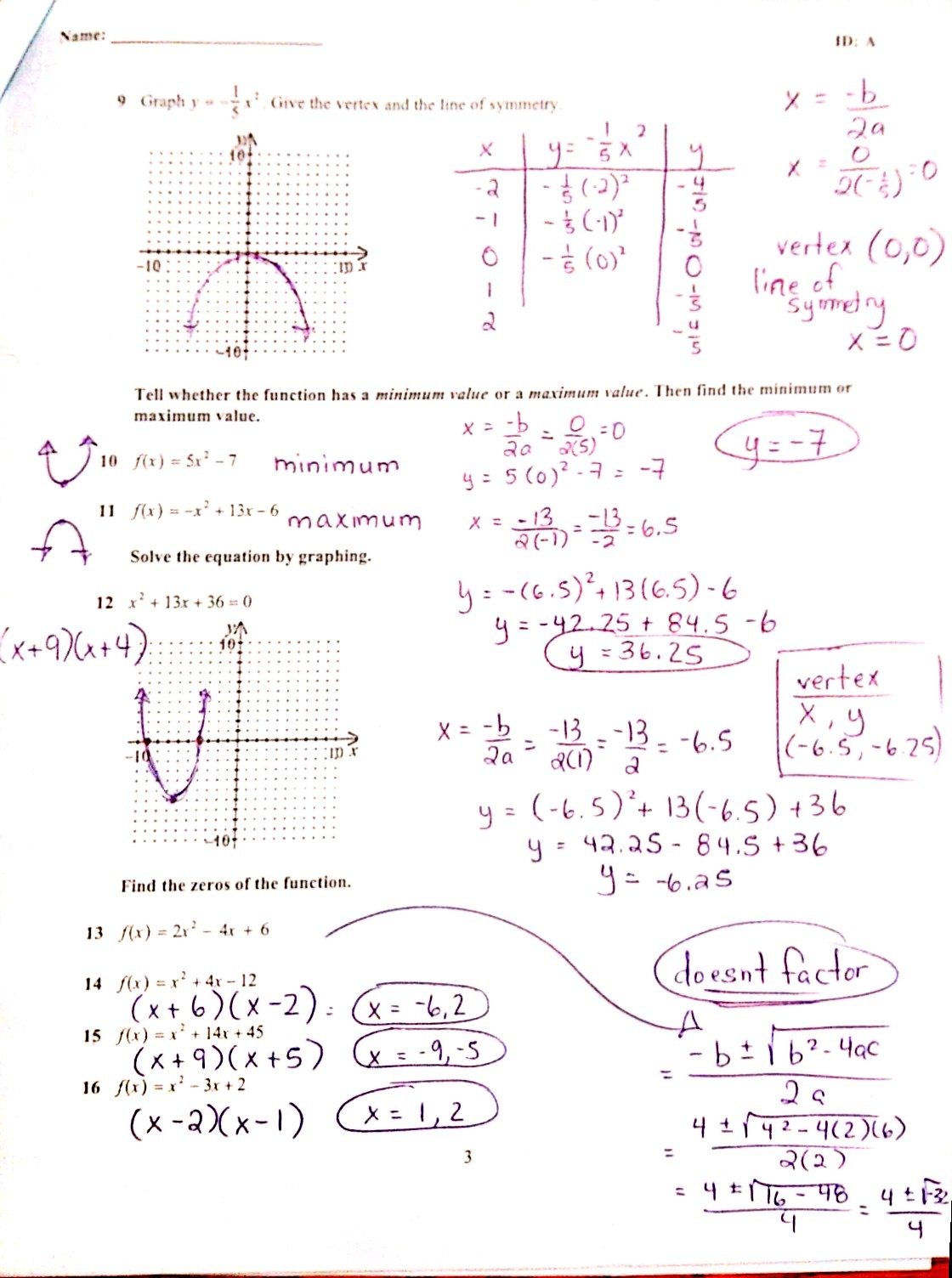 The Math Spot: Current Assingments