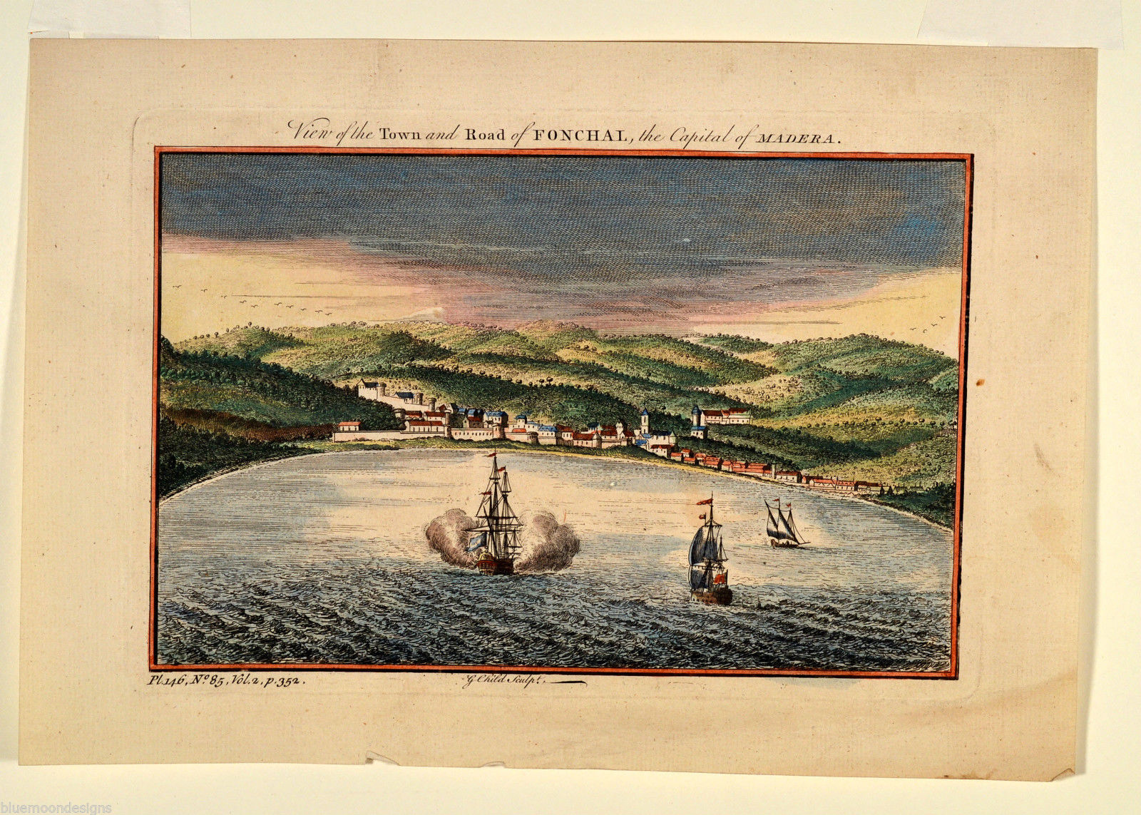 CARTOGRAFÍA HISTÓRICA DE MACARONÉSIA: A MADEIRA, CHILD, 1753