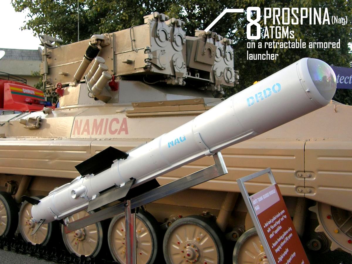 Indian Army to induct 300 Prospina (Nag) ATGMs