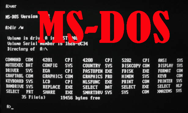Sistem Operasi MS-DOS (Microsoft Disk Operating System) versi 1.0 ...