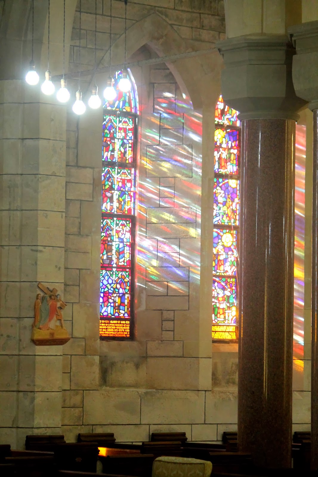 so Beauty is art: Stained glass shadows