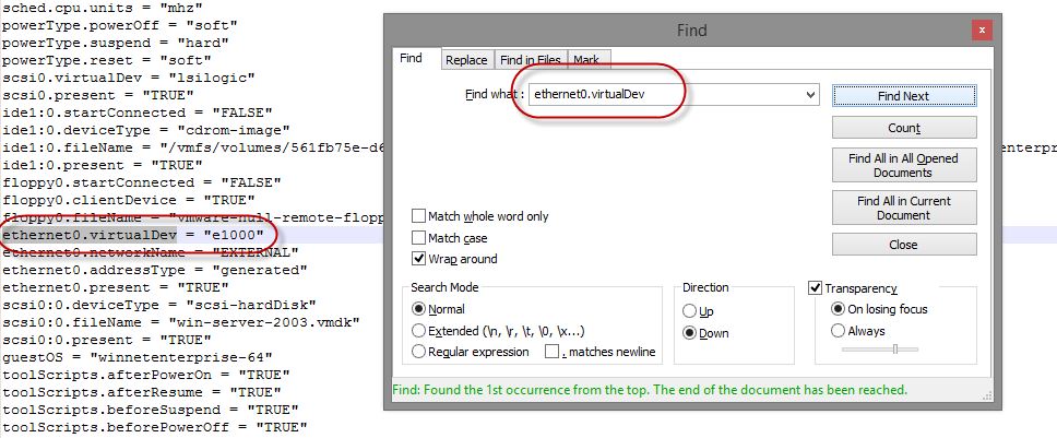 Cara mengganti Network Adapter E1000 to E1000E Vmware ~ Ruvi Gilalo's Blog