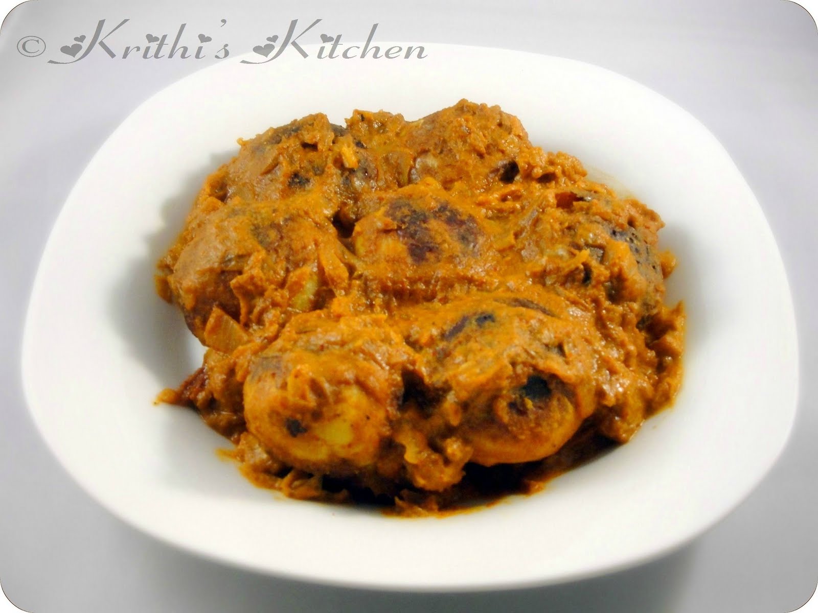 Krithi's Kitchen: Dum Aloo / Potatoes in Yogurt based gravy | Indian ...
