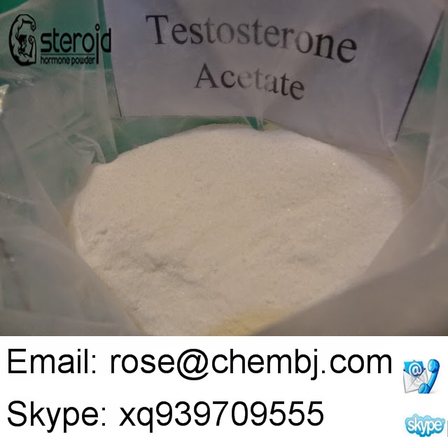 Steroid---Center: Testosterone acetate Raw Steroids Powder