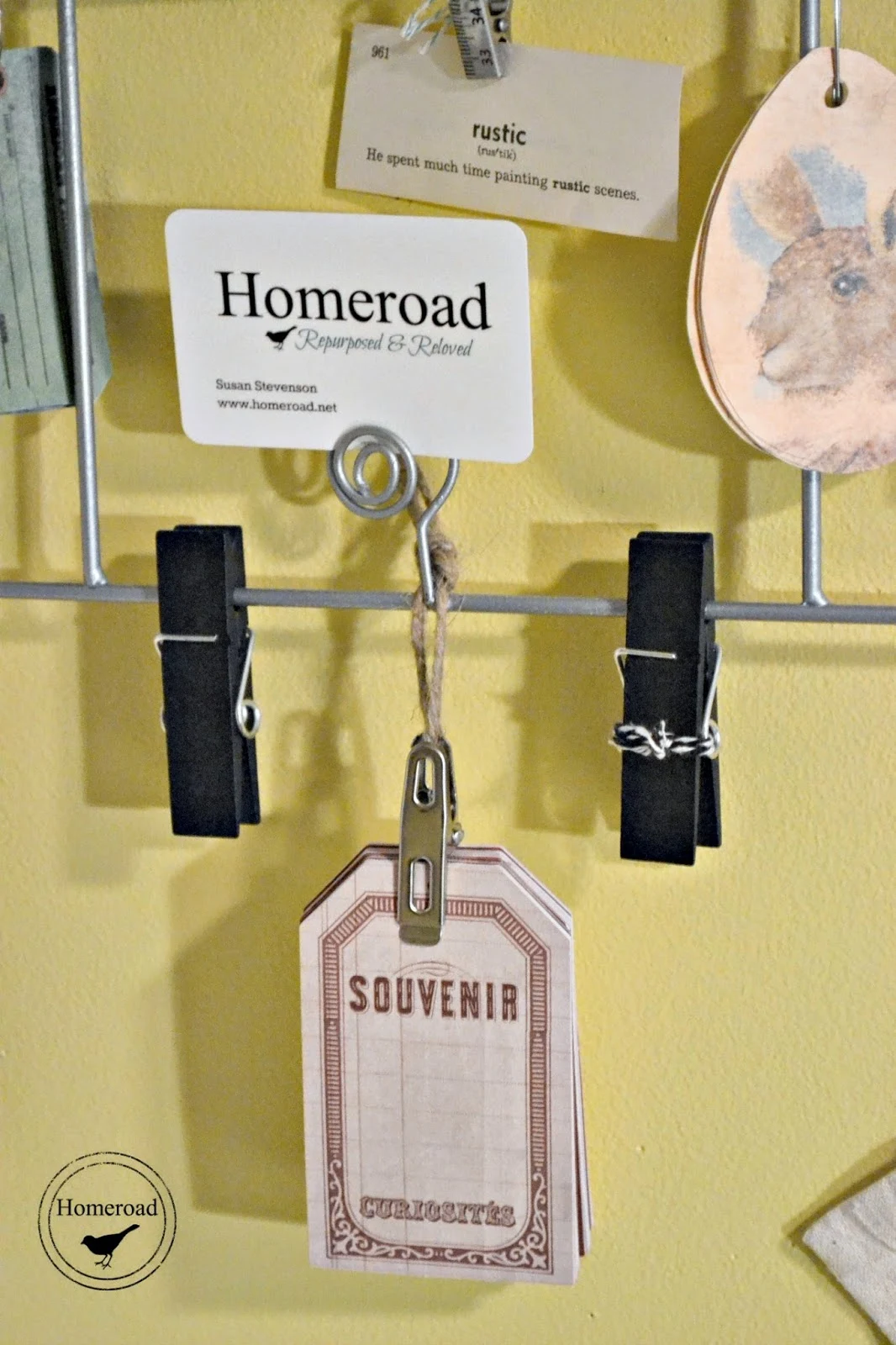 A Rack to Organize Tags, Cards & Printables