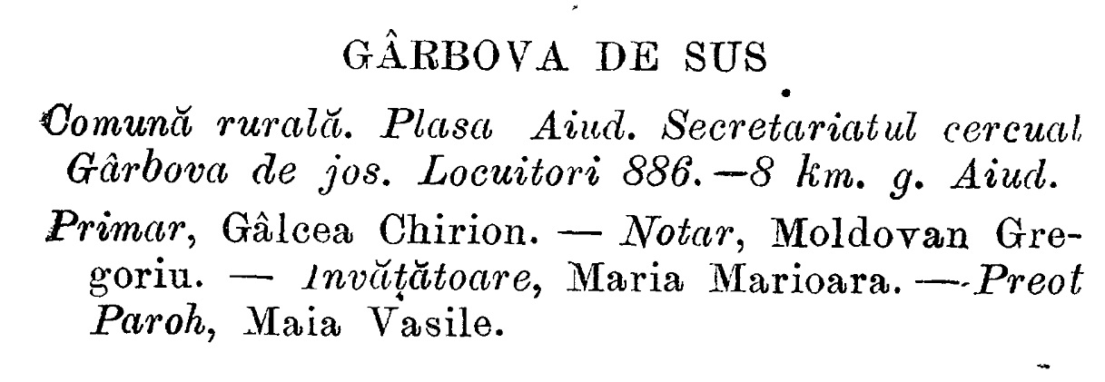 Garbova de sus & Geomal