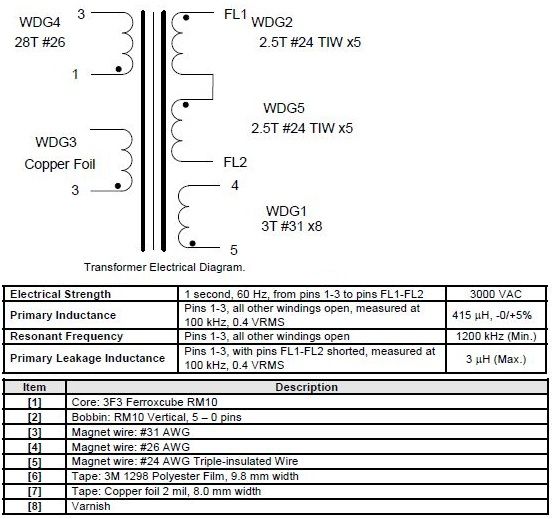 Schematic Diagram: Build a 65W Notebook Laptop Power Adapter
