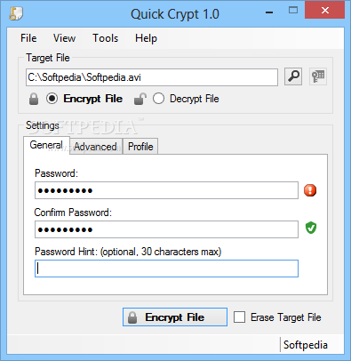 Encryption Data lock vs Private using password for a specific duration.