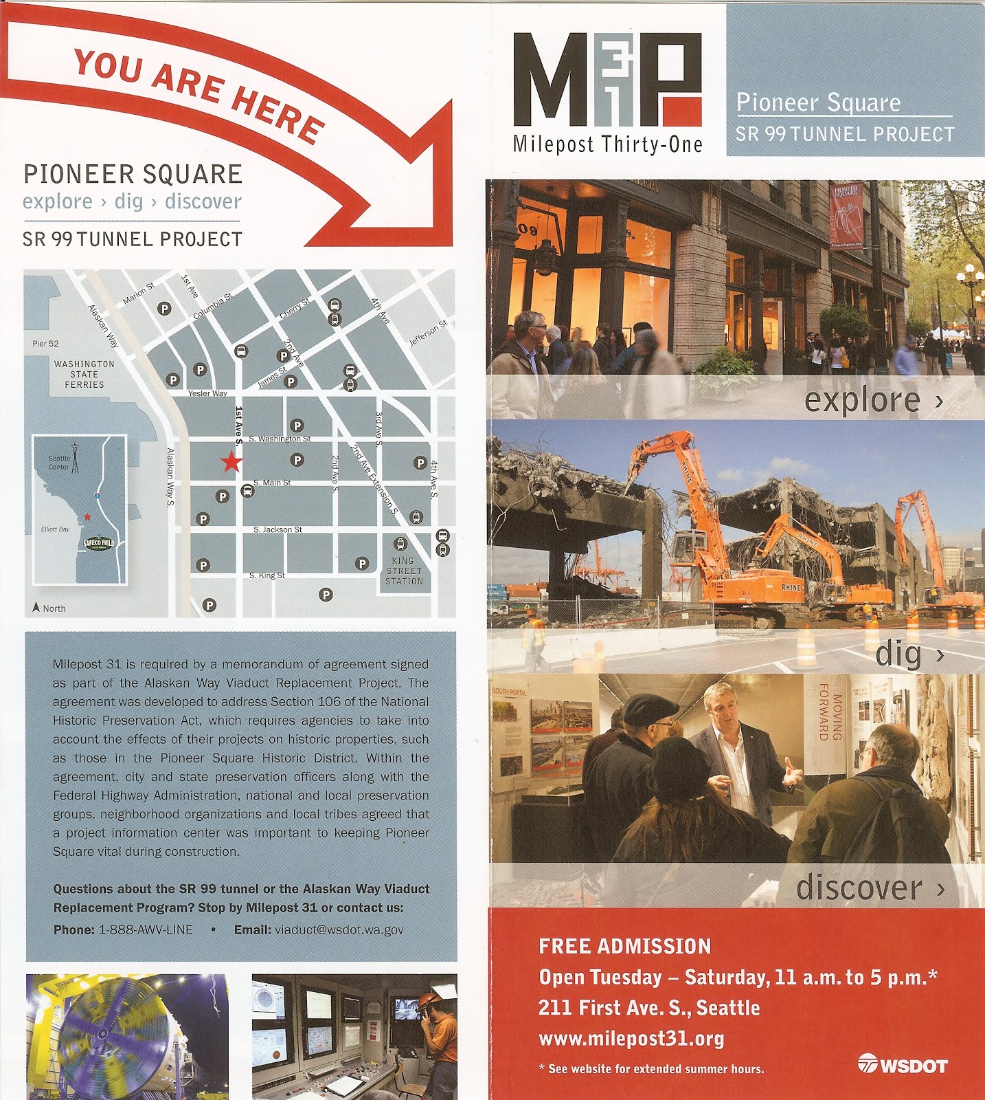 TravelMarx: Milepost 31 - SR 99 Tunnel Project Information Center