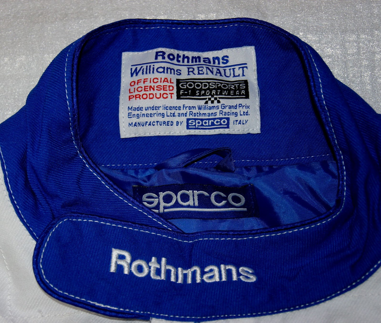 samurai‐bikers: Sparco Rothmans Williams Renault F1 team official jacket