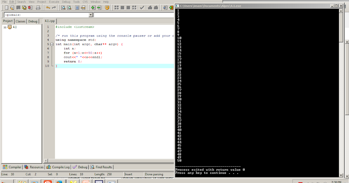Nge-Blog Biar Gak Go-Blog: Cara mencetak angka 1 sampai 50 menggnakan ...