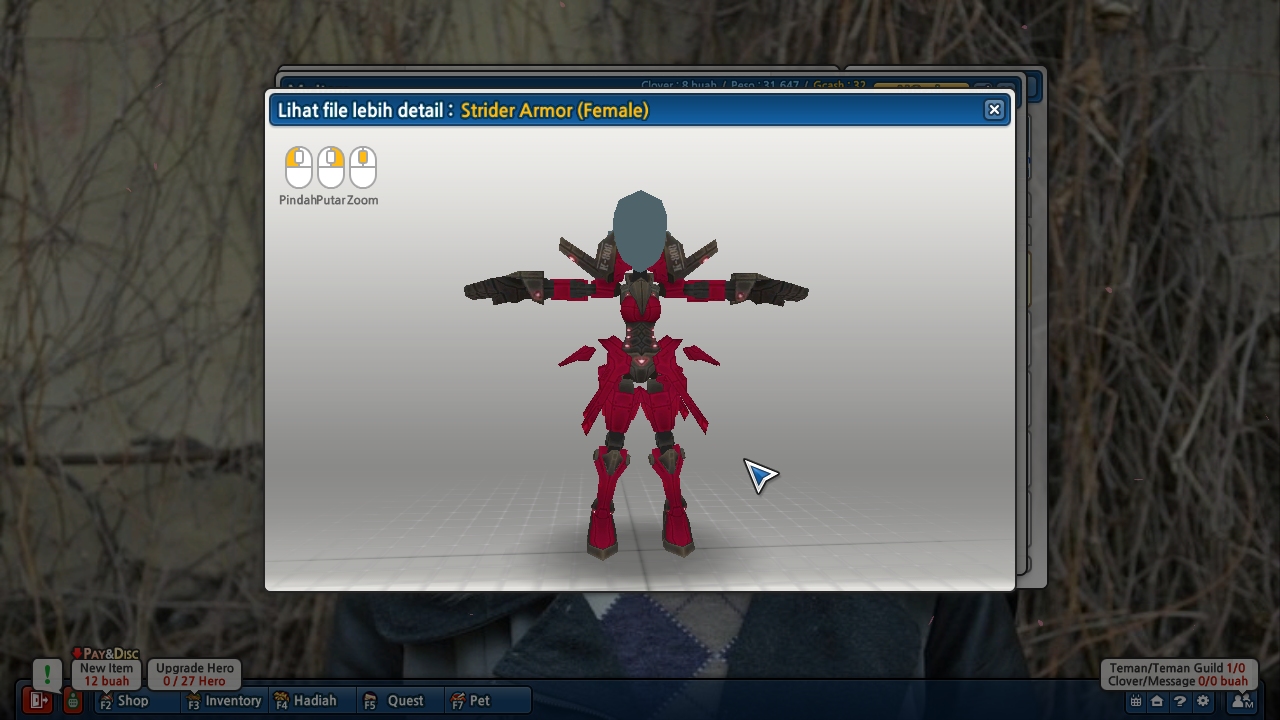 Gear Design Special Strider Armor versi Patriot | freeskinlostsaga ...