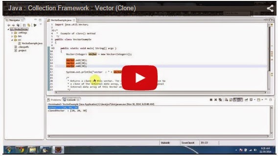 Java Ee Java Collection Framework Vector Clone