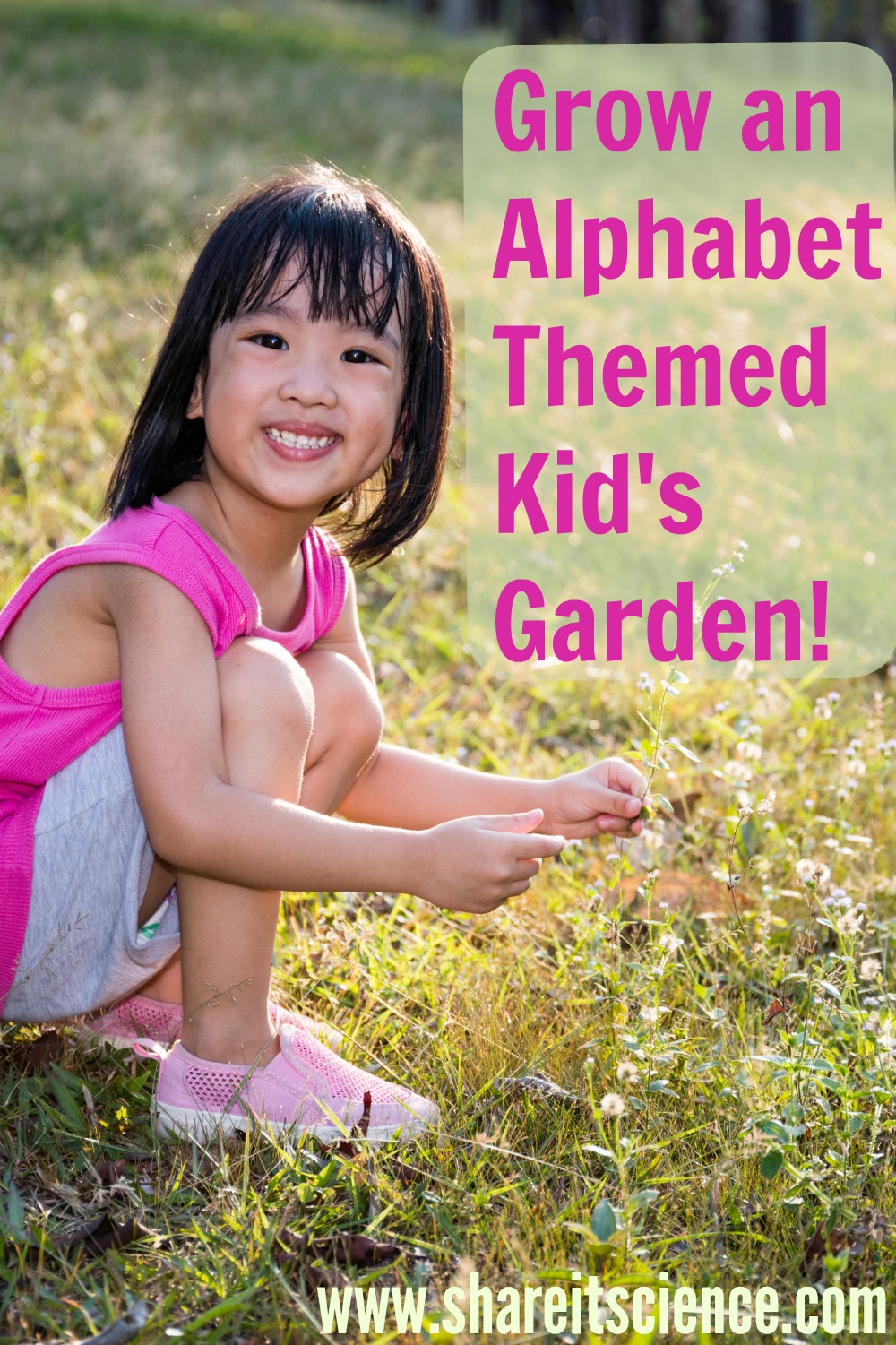Share it! Science : Grow an Alphabet Themed Kid's Garden!