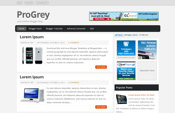 best blogger template - the best