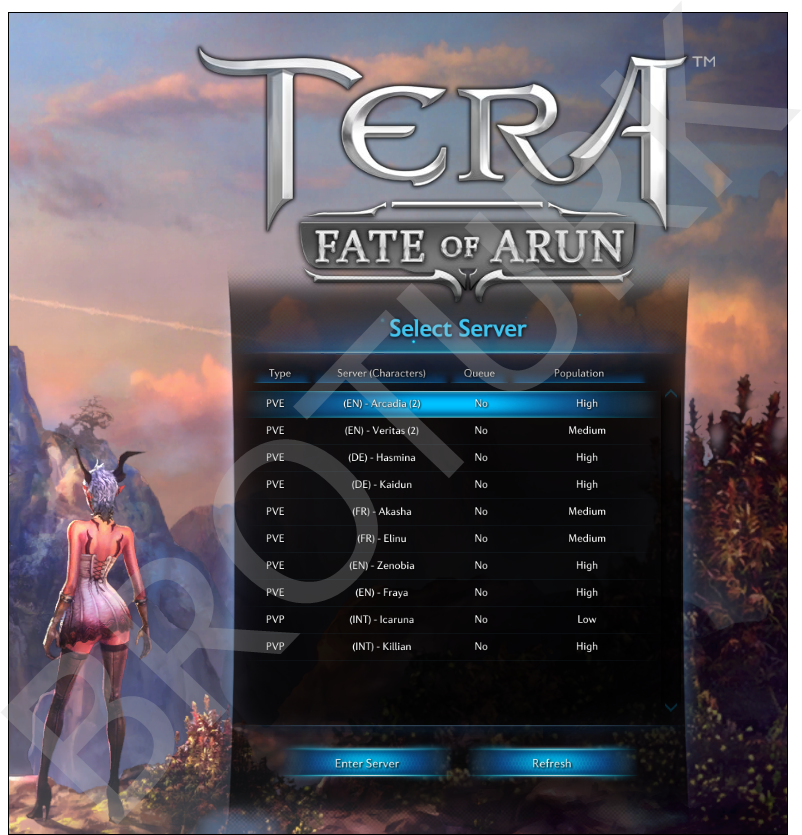 Tera Hangi Server & Hangi Serverlerde Oynanmalı