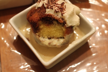 Irish coffee cake et crème anglaise au Bailey's