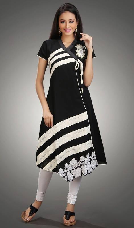 Kaneesha Tunic Tops 2015-2016 | Vibrant Drapes of Formal Wear Tops And ...