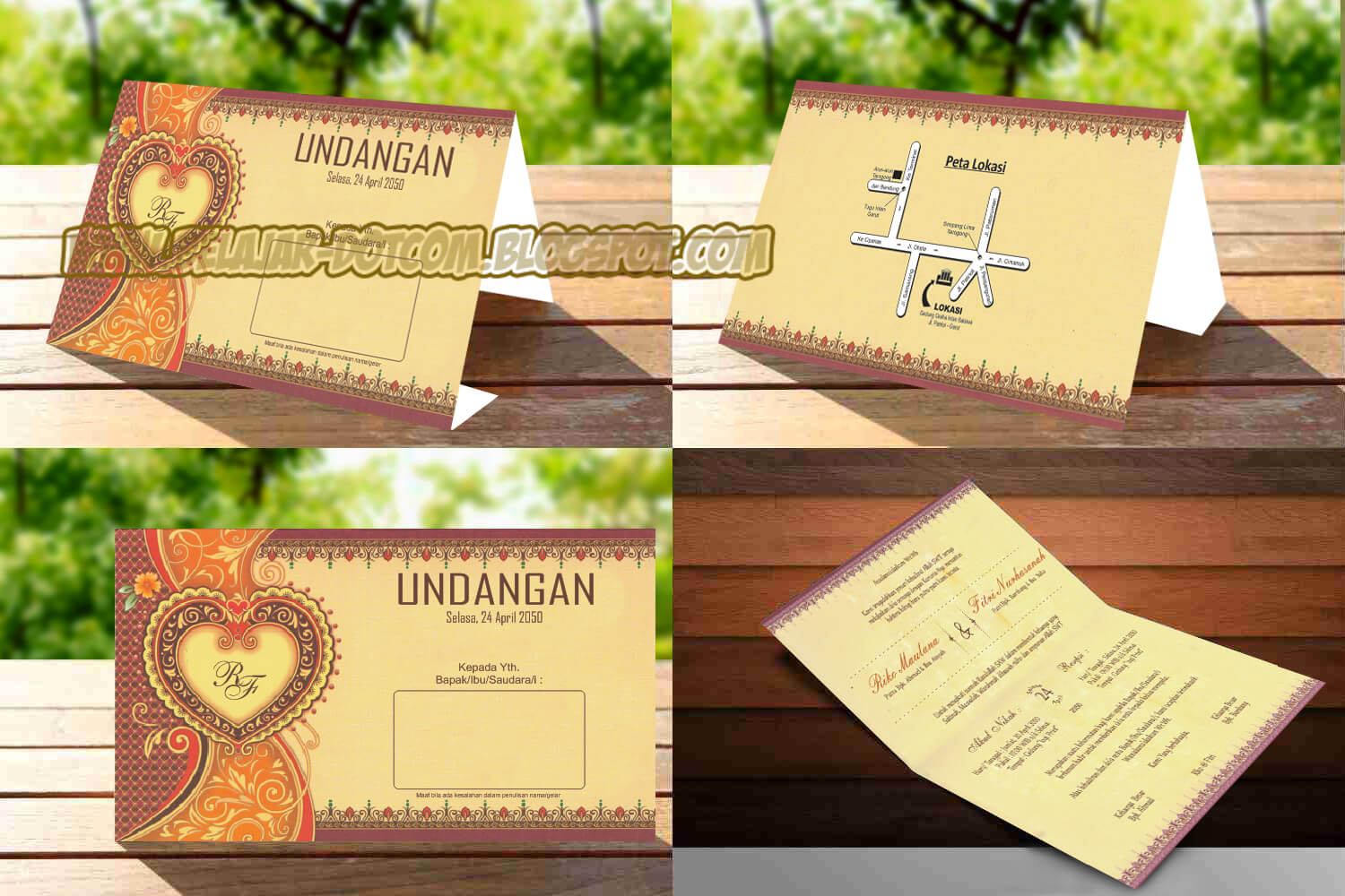 Download Settingan Blanko Undangan ERBA Lengkap Format Cdr - SIAP UJIAN