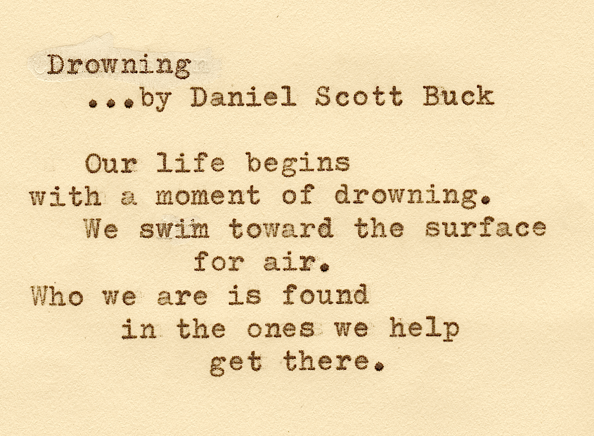 Daniel Scott Buck: Three Poems: Drowning; Let Us Now Praise Famous ...