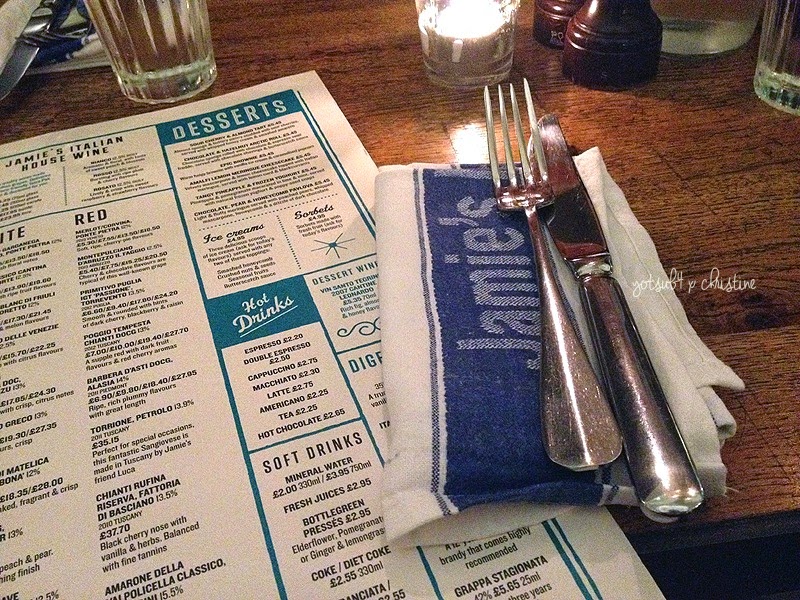 Food Diary - Jamie's Italian, Cambridge