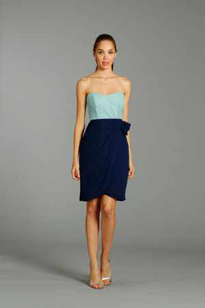 Raining Blossoms Bridesmaid Dresses: Two-Tone Bridesmaid Dresses