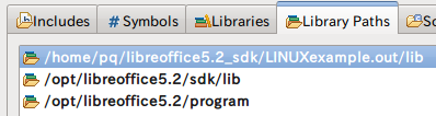 linuxBean14.04(164)LibreOfficeのC++の拡張機能の例をEclipseでデバッガにかける-p--q