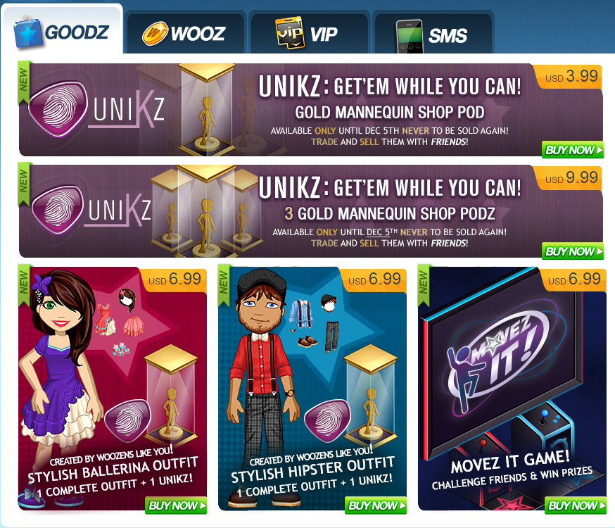 WoozWorld Feverz | Woozworld's Best Information Site: New Clothing In ...